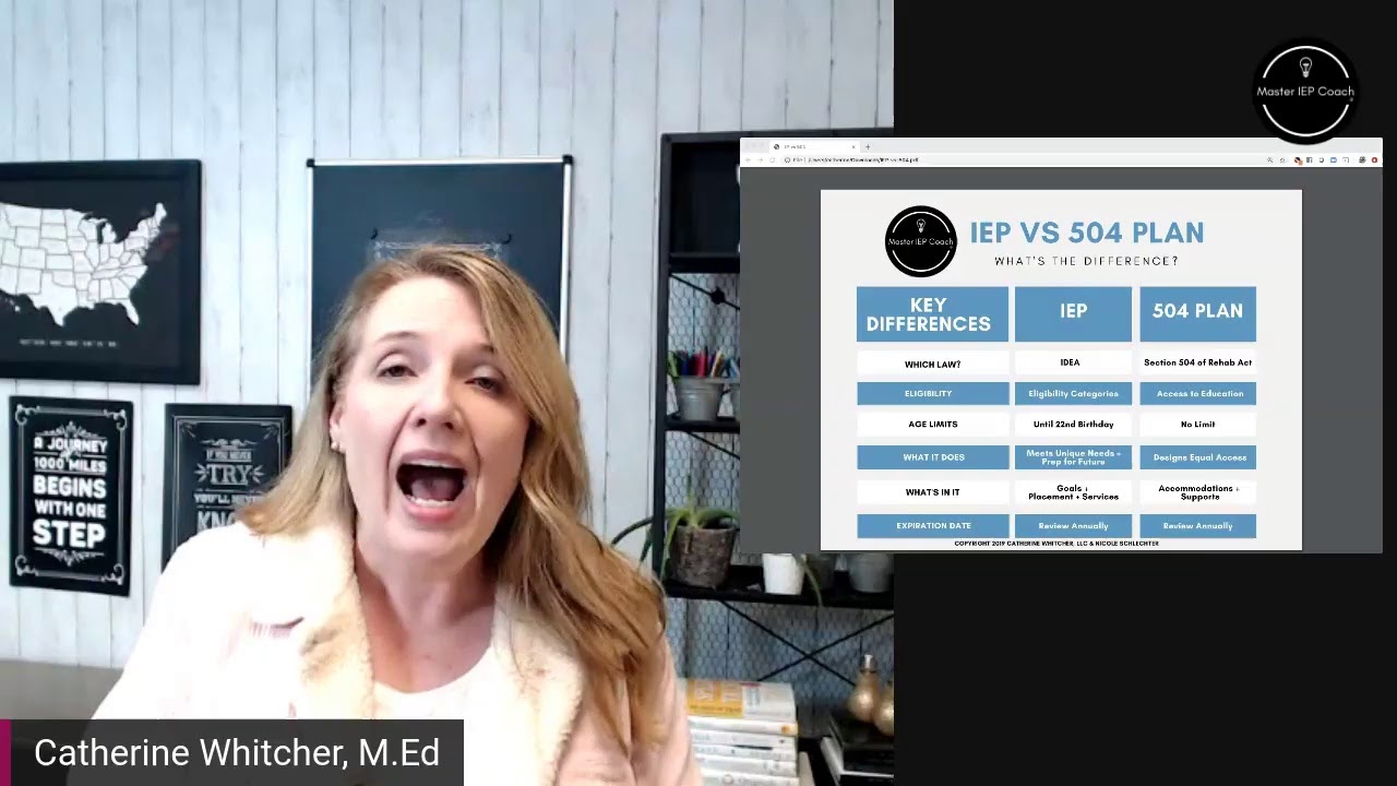 Podcast Recording Special Education Inner Circle 504s Vs IEPs What