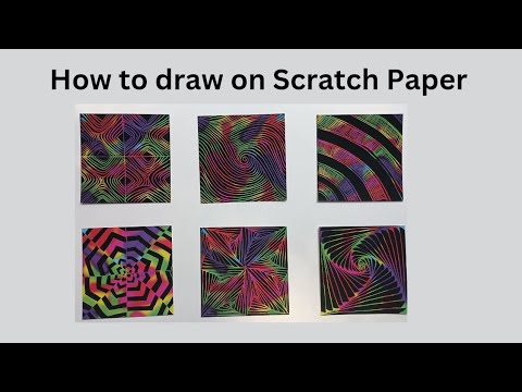 How to draw on Scratch Paper /Zentangle Art Drawing ideas for beginners ...