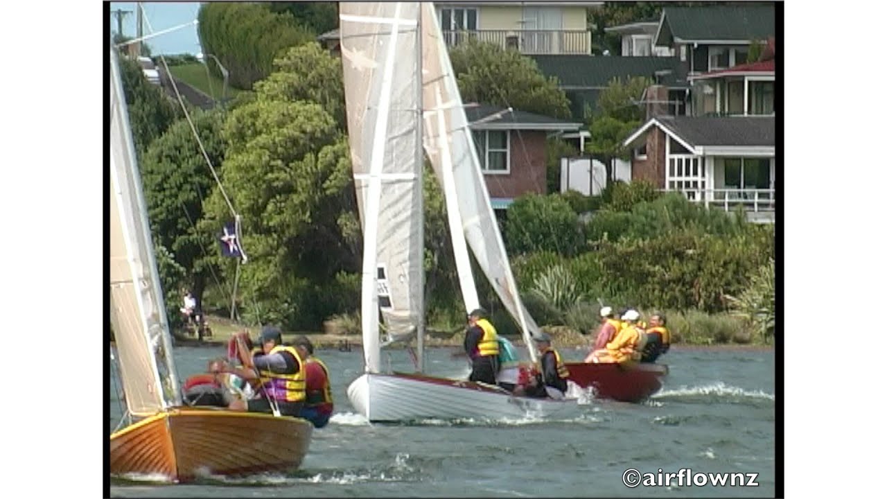 M Class Yachts Racing on Lake Pupuke Auckland New Zealand - 2001. - YouTube