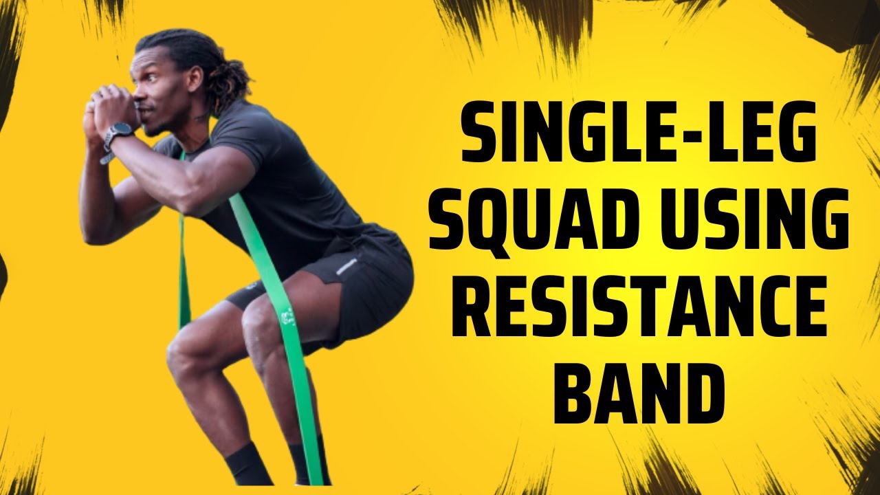 Single Leg Squad Using Resistance Bands | Jackson Marley - YouTube