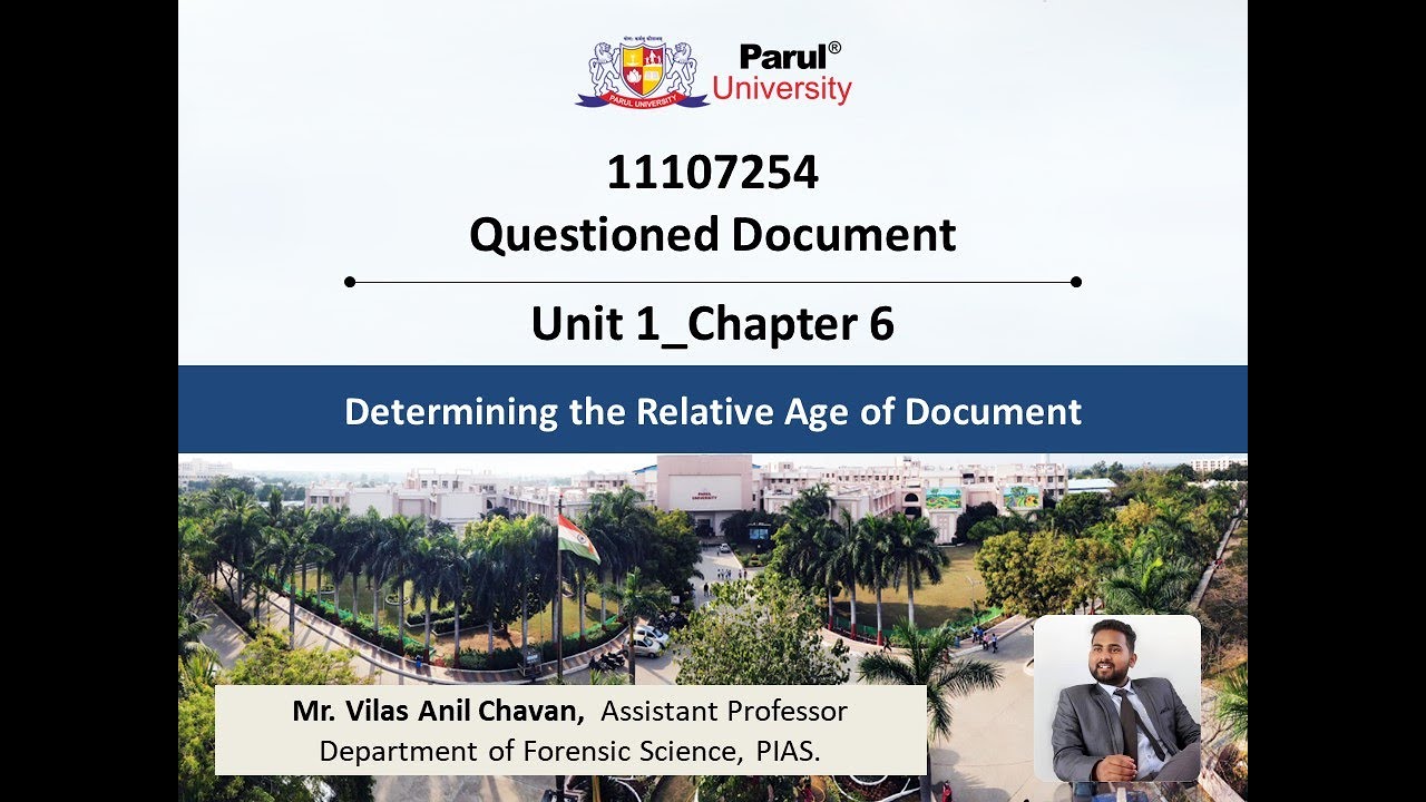 Questioned Document_Unit 1_Chapter 6_Determining the Relative Age of ...