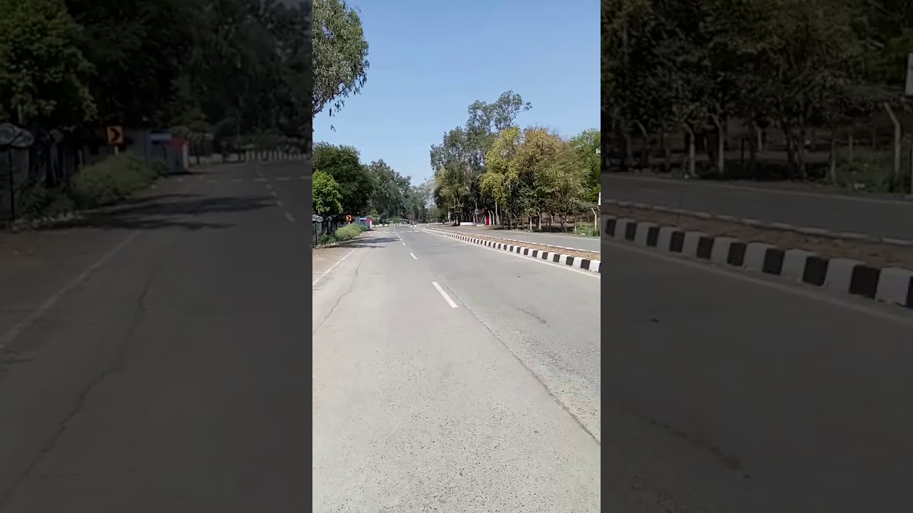 Jabalpur Bilhari chhatra me janta karfue ka aasar sadko per sannta ...