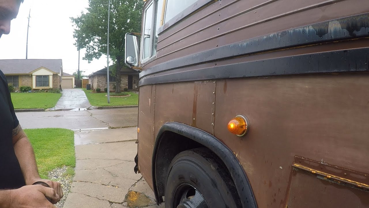 Crown Supercoach RV Conversion - GLASS beehive style turn markers - YouTube