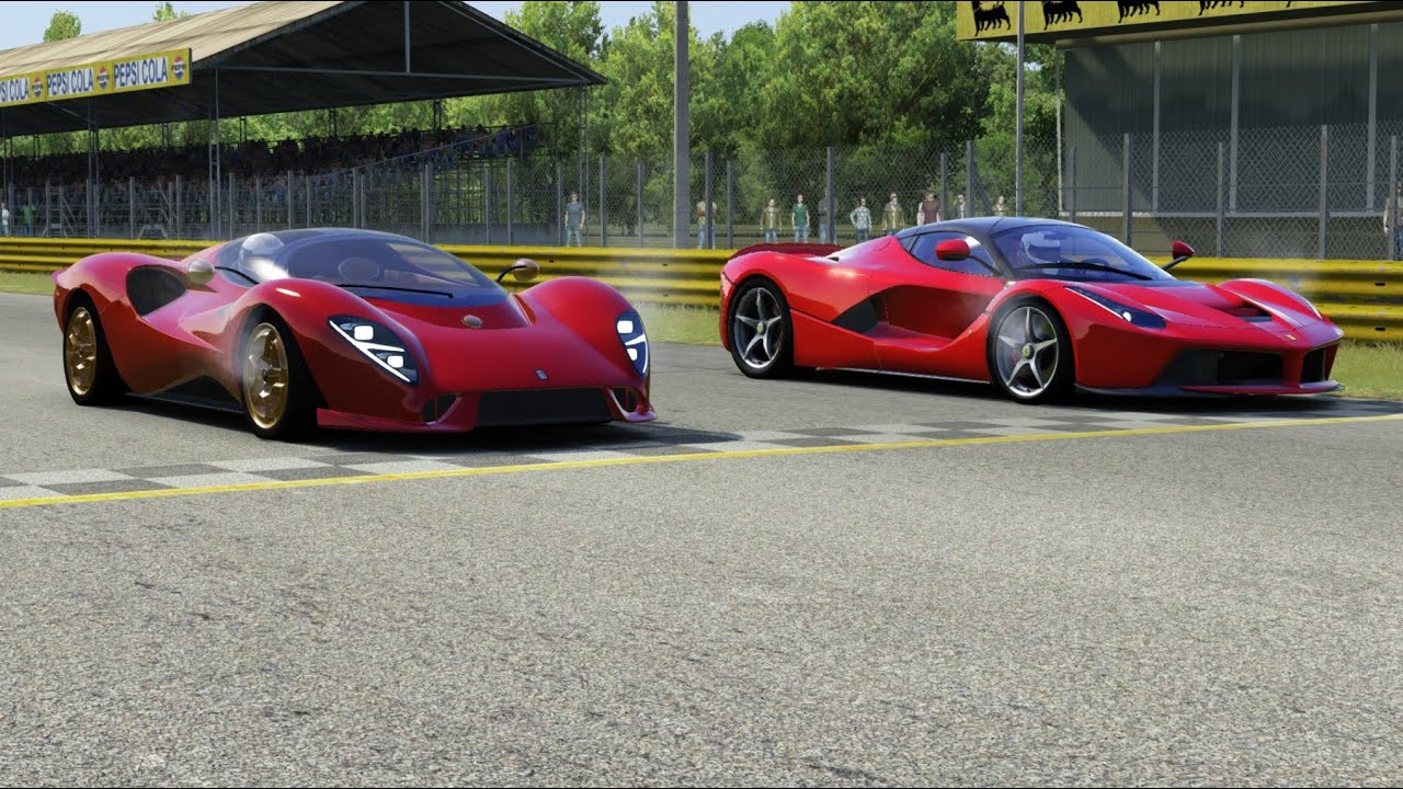 De Tomaso P72 vs Ferrari LaFerrari at Monza Full Course - YouTube