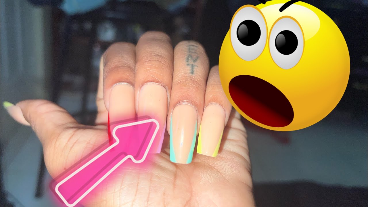 I messed up 💔👀👍 can't believe this omg/epic nail fail #reviews help me ...