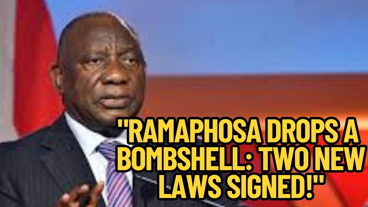 Ramaphosa Signs Two New Laws That Will Change South Africa - YouTube