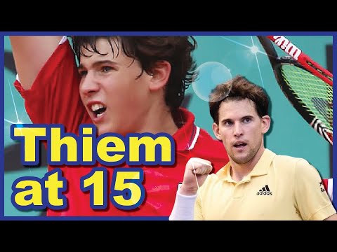 Dominic Thiem at 15 years old 丨Junior Moments - YouTube