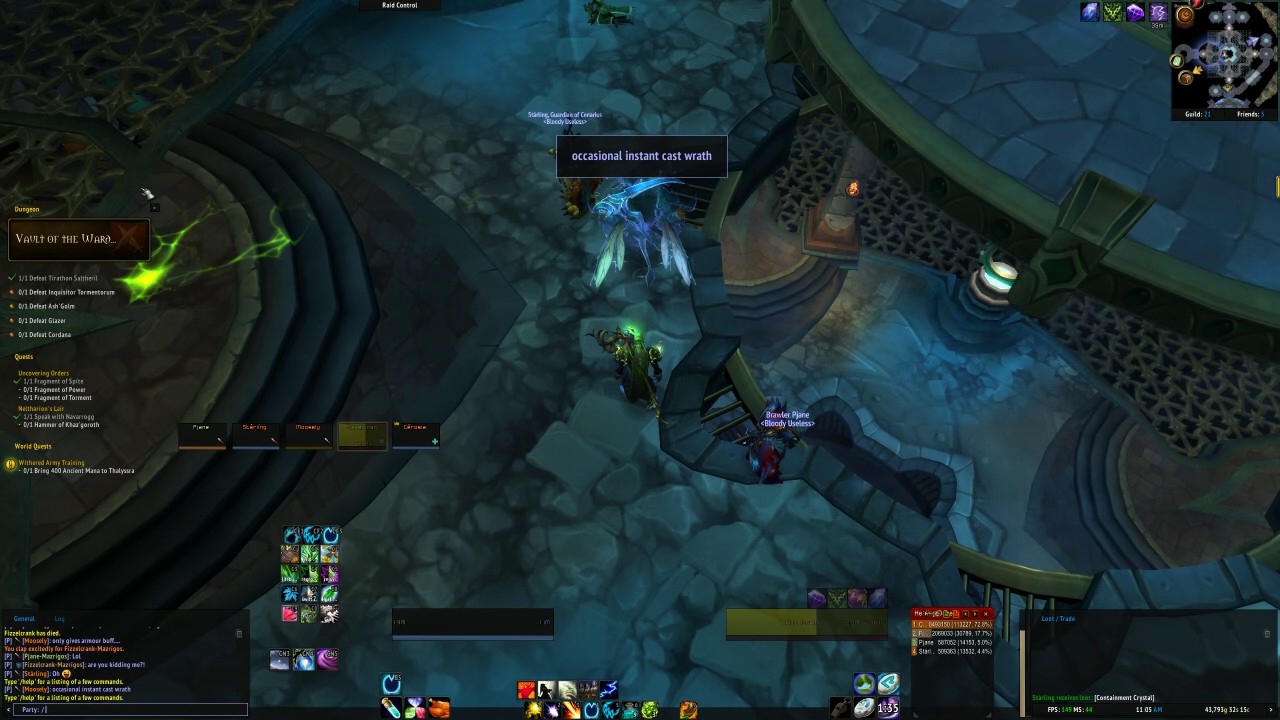 World of Warcraft Vault of the Wardens [Mythic] - YouTube