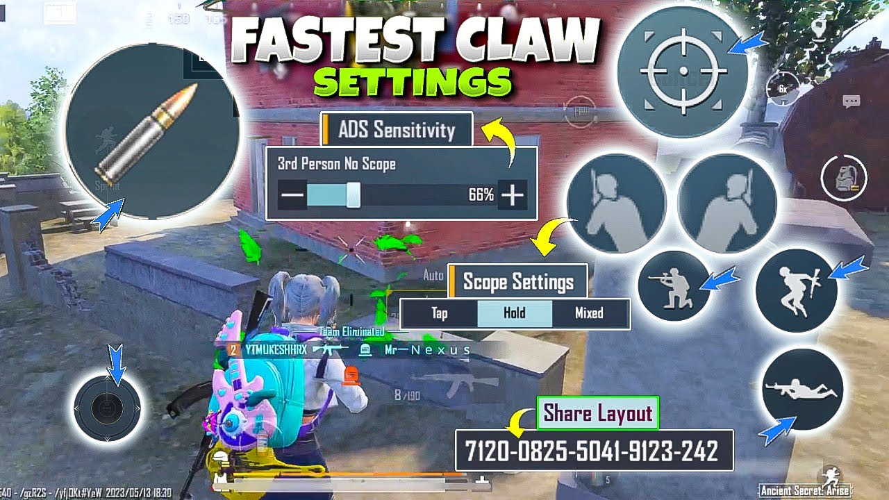 New Best Sensitivity + Control CODE 4 Finger FASTER PLAYER | RohanXpro ...