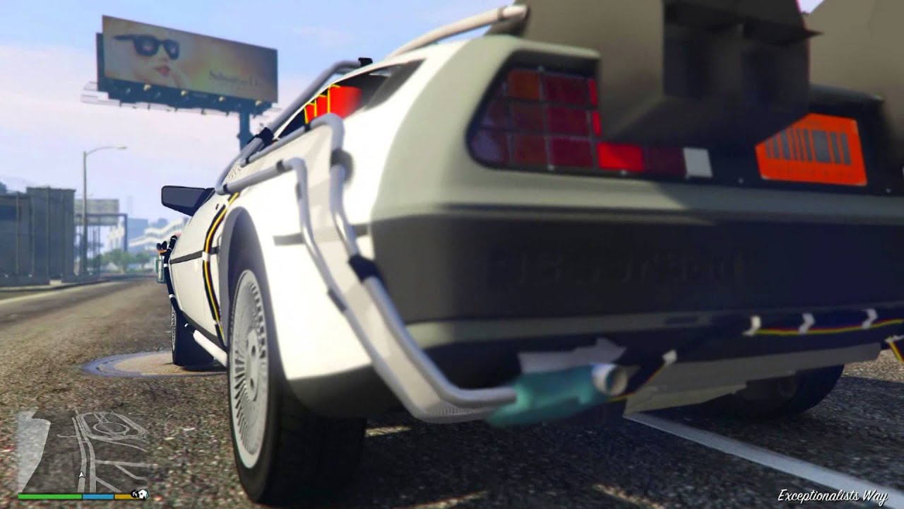 GTA V Back To The Future DeLorean DMC-12 Car Mod! (BTTF) (PC) - YouTube