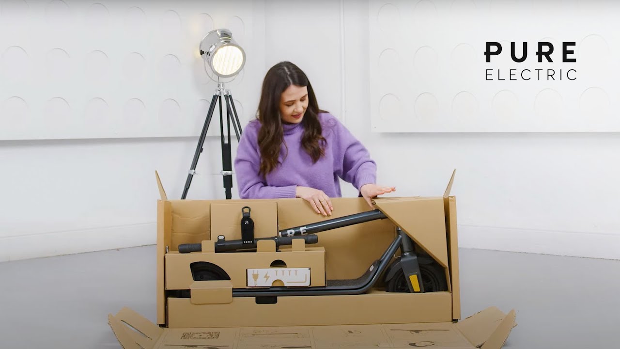 The New Pure Air3 E-Scooter Unboxing and Set Up | Pure Electric - YouTube