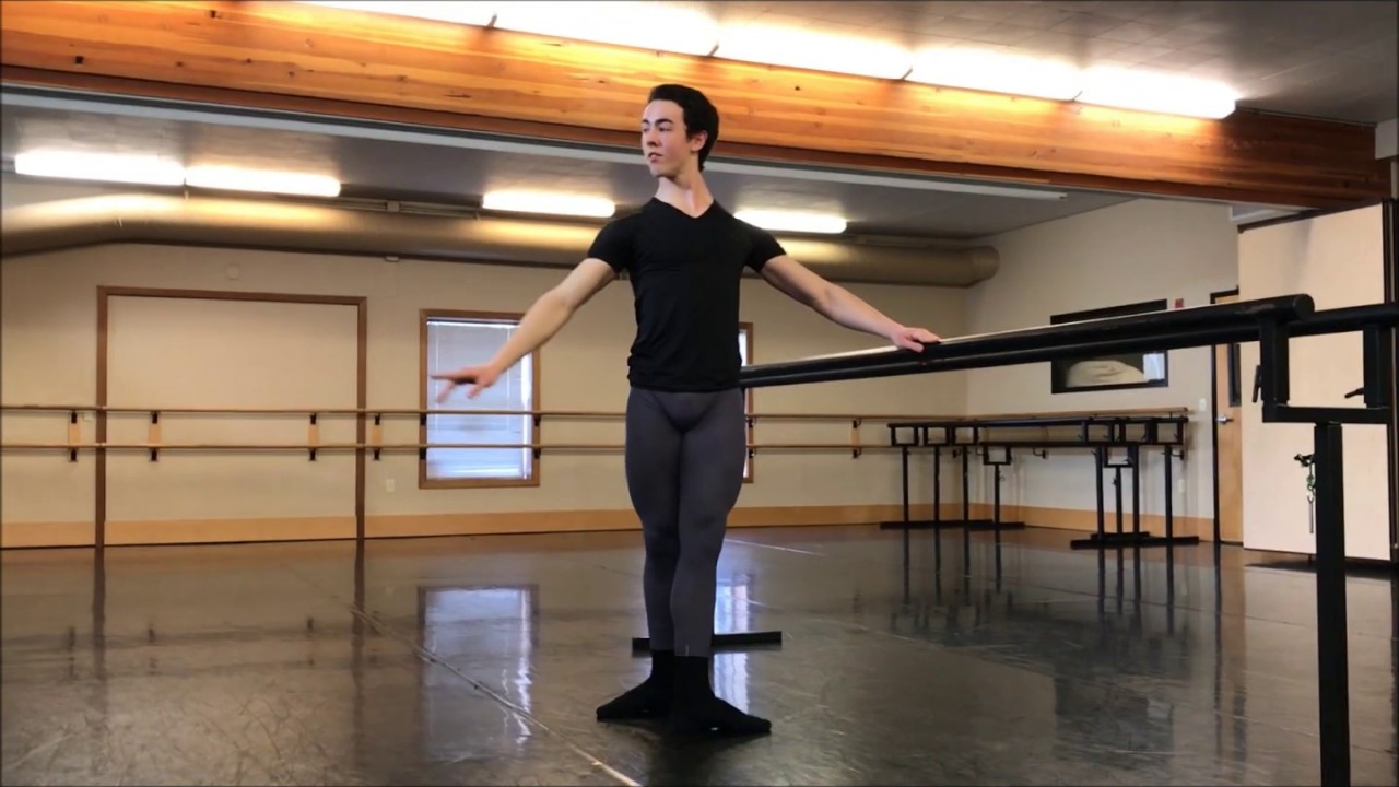 Joshua Downard Ballet Class - YouTube