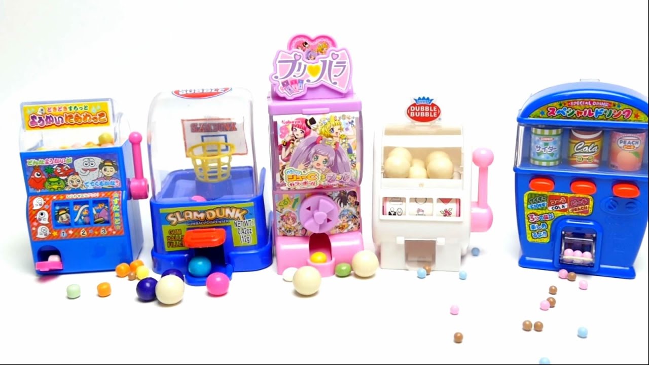 Coin Gumball Machine Collection - Dubble Bubble, Basketball & Vendor ...