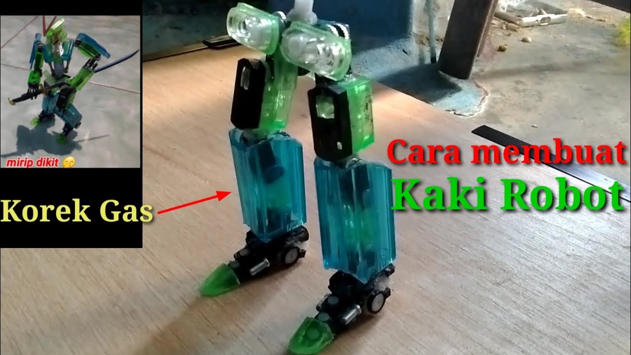 Cara membuat Kaki robot dari korek gas #Gundam - YouTube