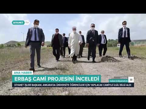 Prof. Dr. Ali Erbaş Cami Projesini İnceledi