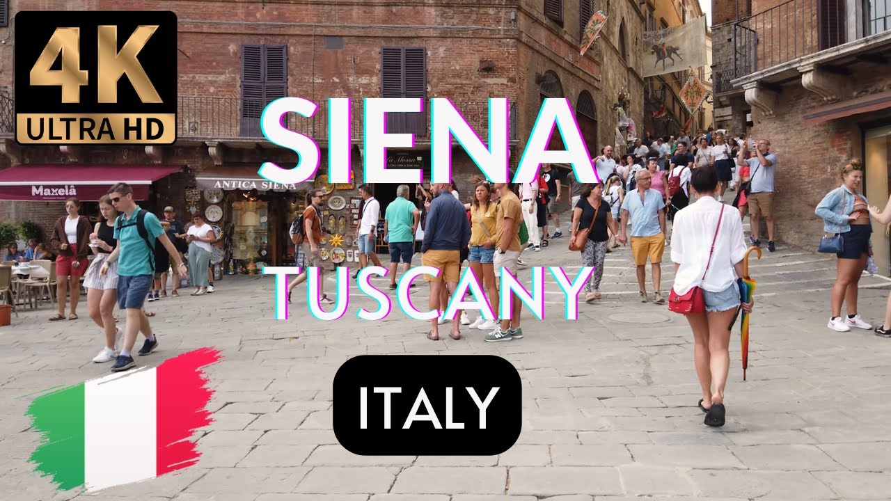 [4k] Siena Tuscany Italy - A Walk Through History - YouTube