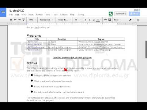 Insert left aligned page numbering in the footer and make sure it ...