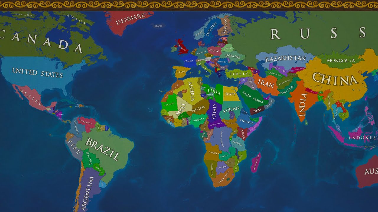 2024 Modern World Battle Royale / Eu4 Ai Only Timelapse - YouTube