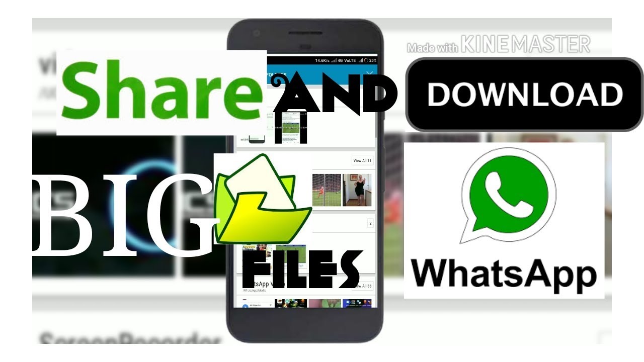 How To Share Big Files On Whatsapp - YouTube