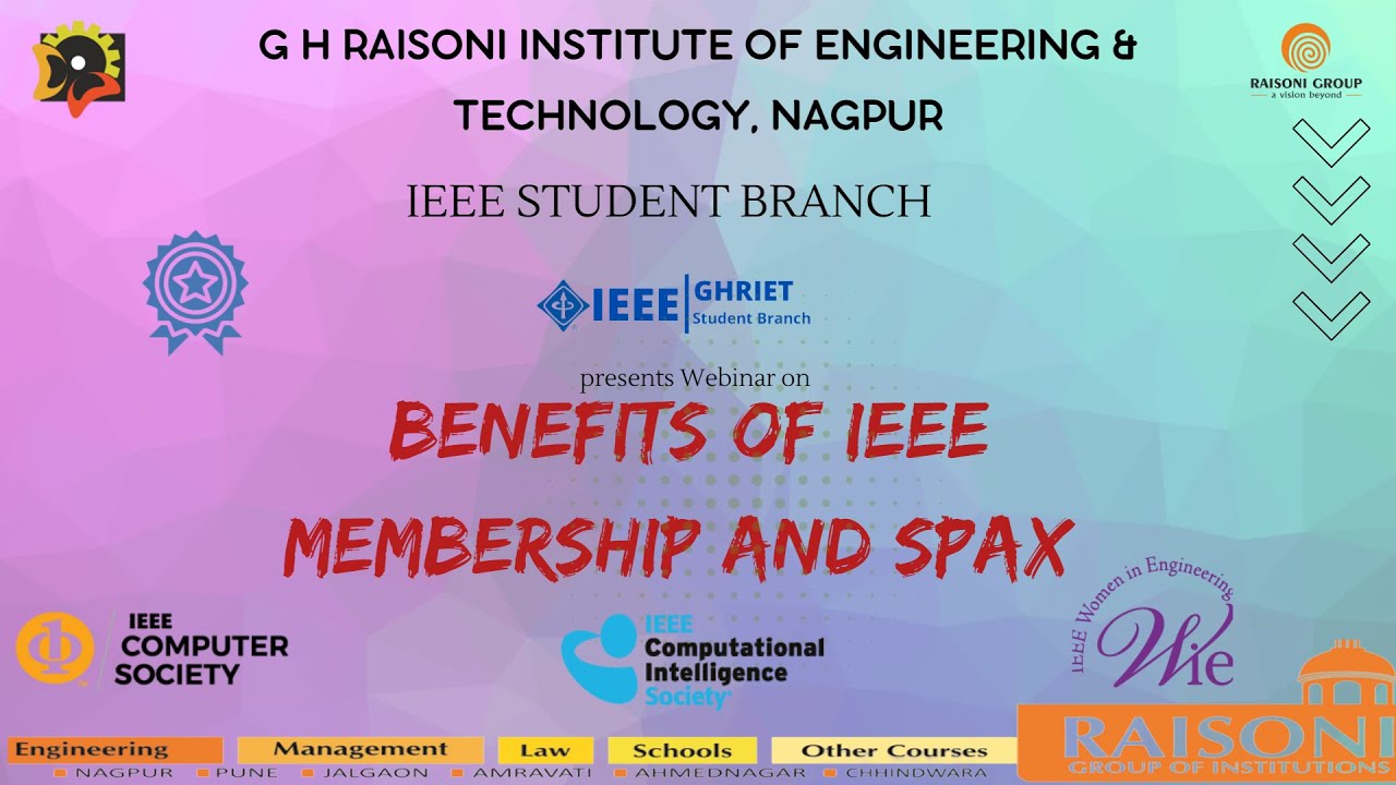 Webinar on the Benefits of IEEE Membership and SPAx | IEEE Student ...