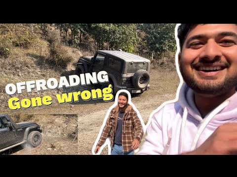Mahindra Thar 😱| First Offroading Gone WRONG😭 - YouTube