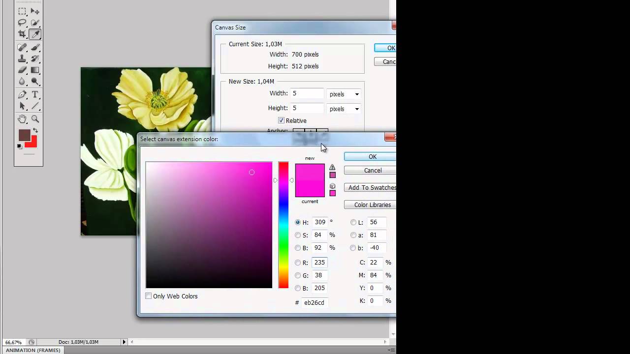 How to add black frame around picture - YouTube