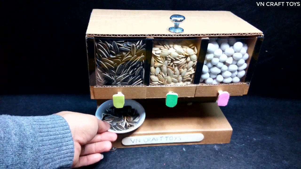 How to make vending machine from cardboard - YouTube