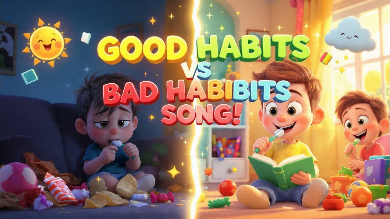 Kids Learn Good Habits & Bad Habits song | Kids Fun | Kids Learning ...