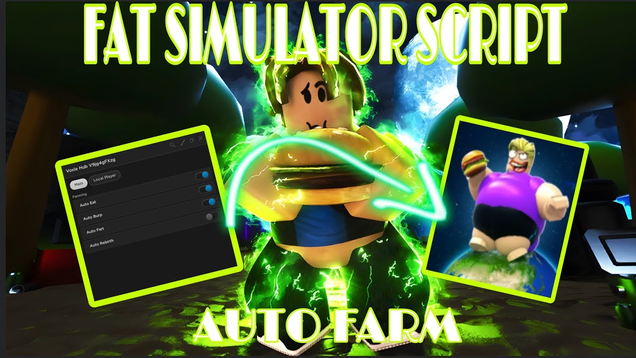 Fat Simulator Script | Auto Eat•Auto Burp•Auto Fart•Auto Rebirth ...