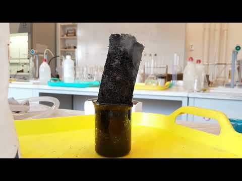 Sugar dehydration with sulfuric acid