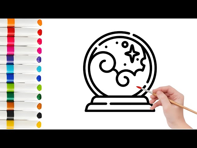 Crystal Ball Coloring Page