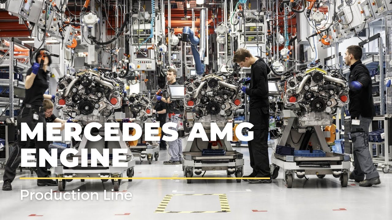 Mercedes AMG Engine Production Line | Mercedes Plant | How Car Engine ...