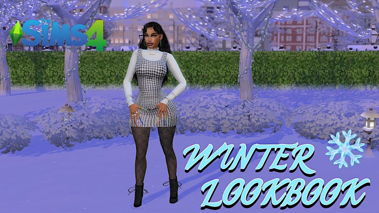 THE SIMS 4 CAS|WINTER LOOKBOOK + DOWNLOAD - YouTube