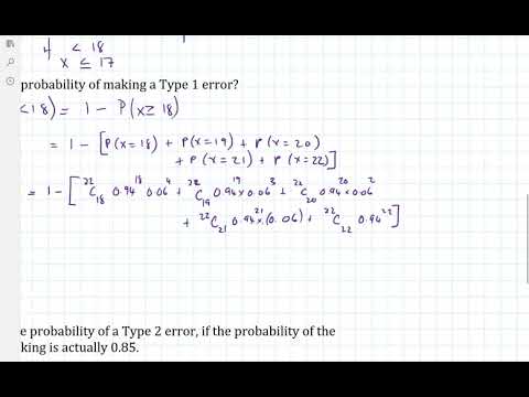 A2 Errors in Binomial Distributions - YouTube