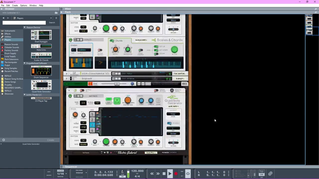 Quad Note Generator random melodies - YouTube