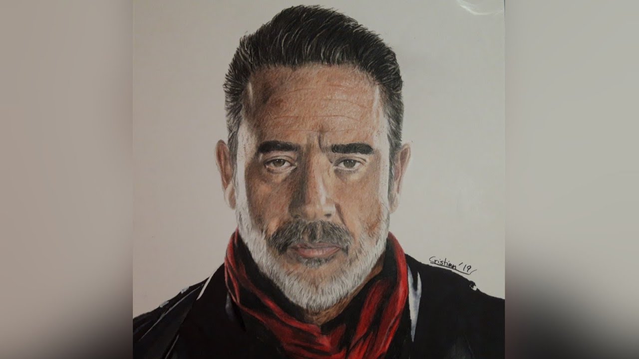 Como dibujar a Negan | How to draw Negan (TWD| The Walking Dead ...