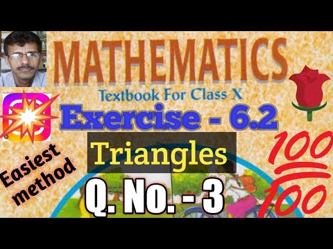 class 10 maths ex 6.2 q no 3 ncert cbse - YouTube