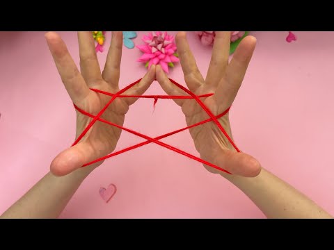 İP OYUNU ELLE YILDIZ YAPIMI 682👉 How to make a star with string