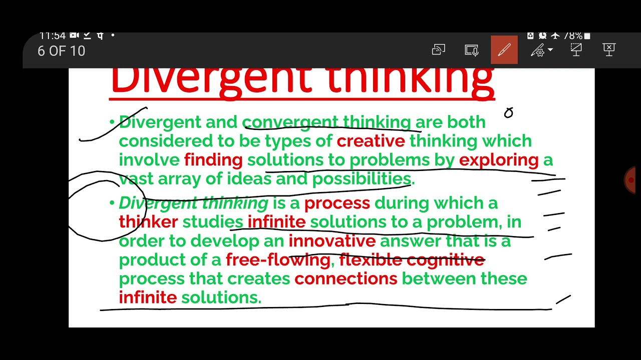 Types of thinking: Creative thinking, Linear& Non linear thinking ...