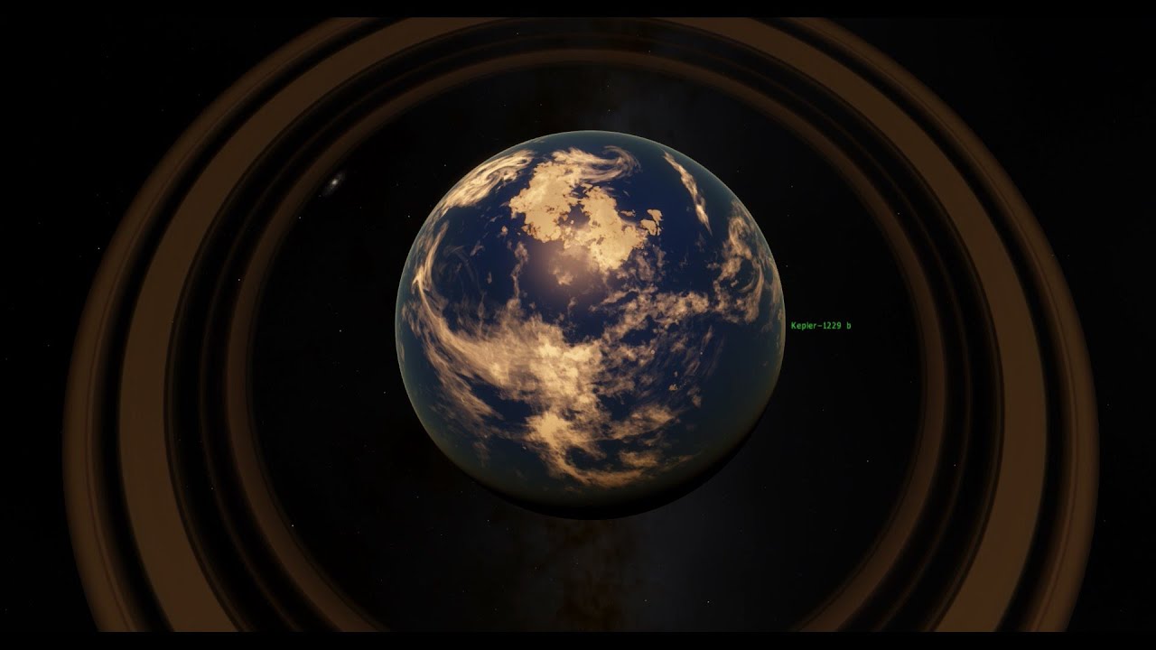 Travel To Kepler 1229b in space engine - YouTube