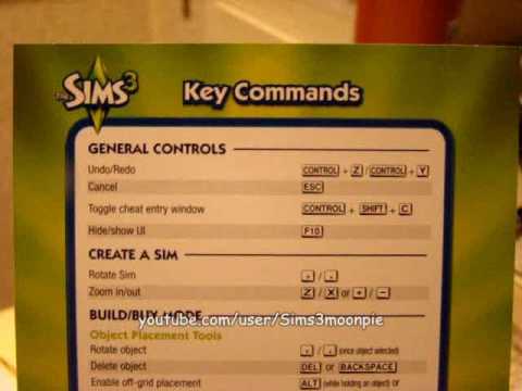 The Sims 3 Game Key Commands! cheats - YouTube