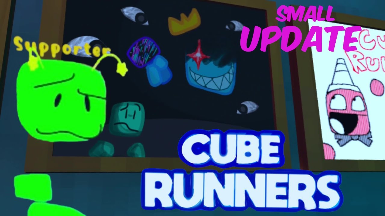 CUBE RUNNERS Small Update and Helping Cubes Find the Button - YouTube