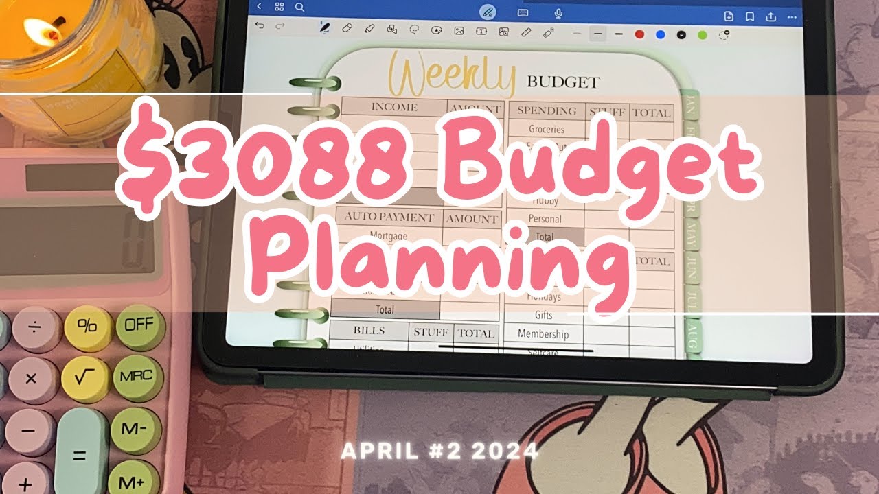 $3088 Budget Planning For a 31 Year Old Working Full Time - YouTube