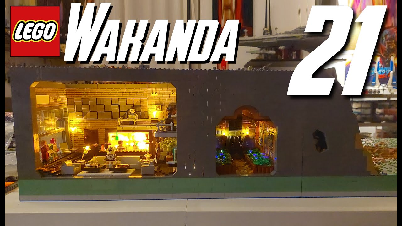 Building Wakanda in LEGO - Week 21 - Finishing the Mountain! - YouTube