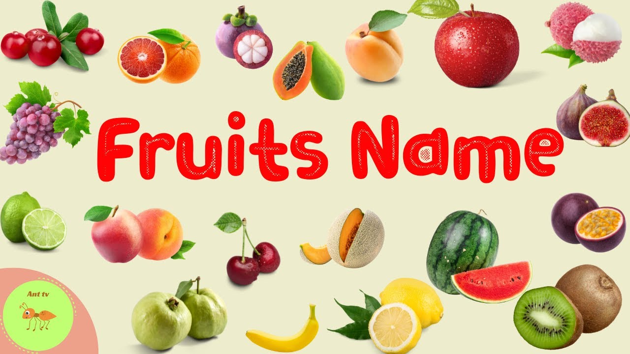 fruits name | learn fruits name in english | list of fruits name ...