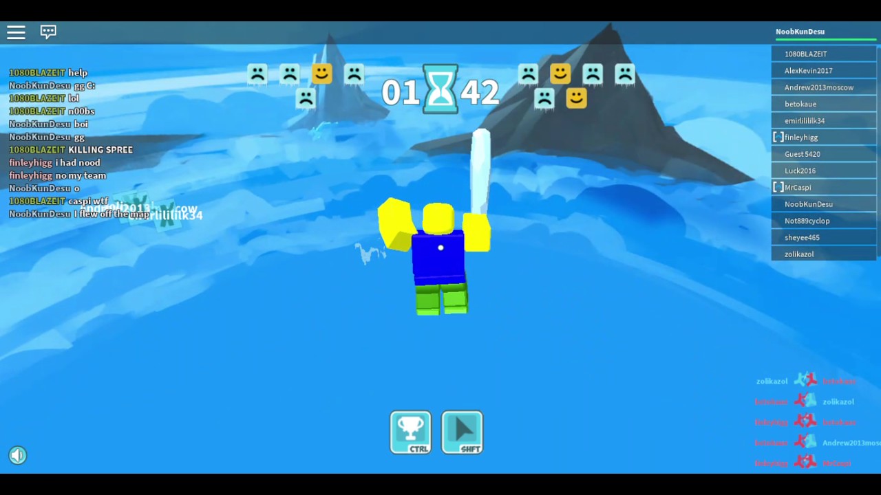 Flying off the map! | ROBLOX Icebreaker - YouTube