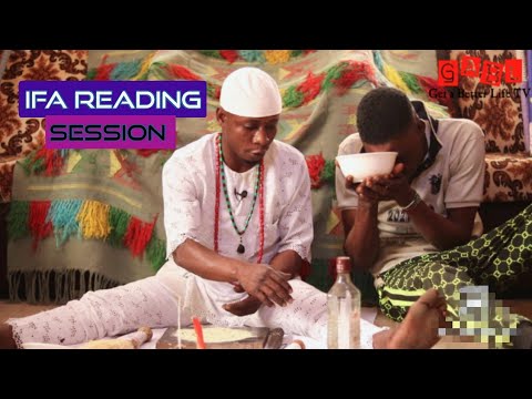 Ifa Reading session with Ikin Ifa revealing Odu Ifa Odi Irosun Stanza ...