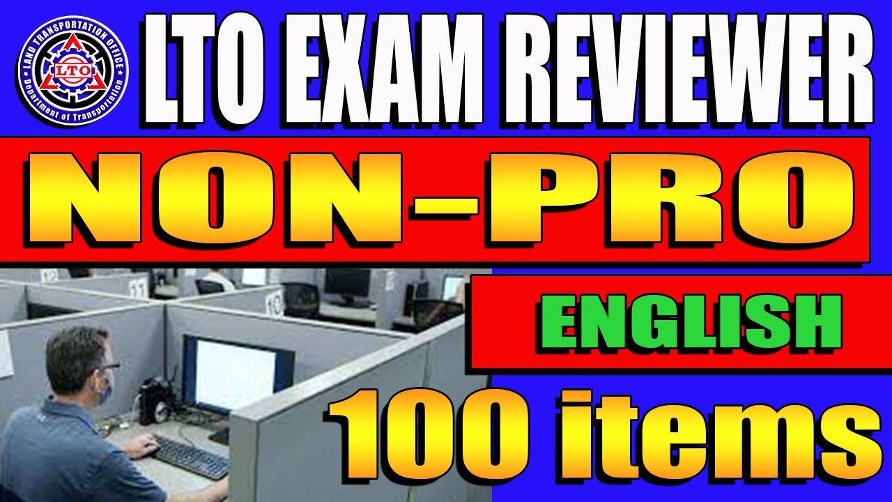 LTO EXAM REVIEWER FOR NON PROFESSIONAL DRIVERS LICENSE ENGLISH VERSION ...