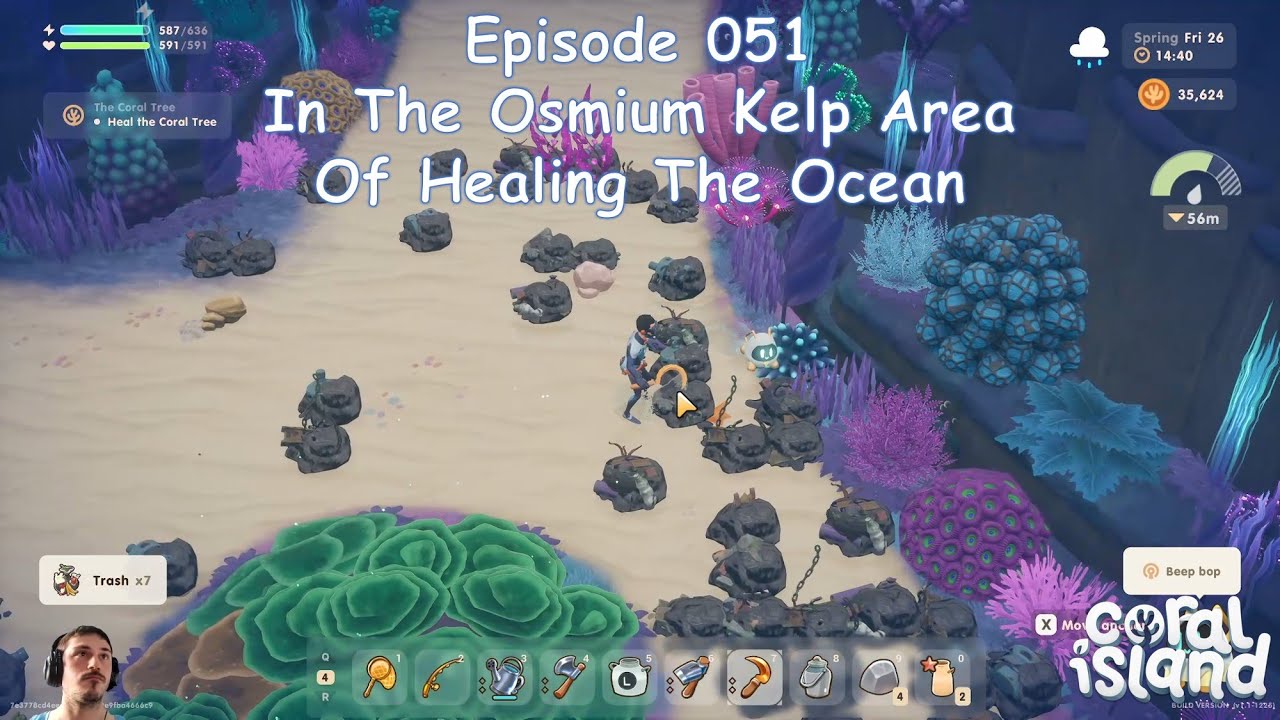 Coral Island V1.1 - Episode 051 In The Osmium Kelp Area Of Healing The Ocean - YouTube