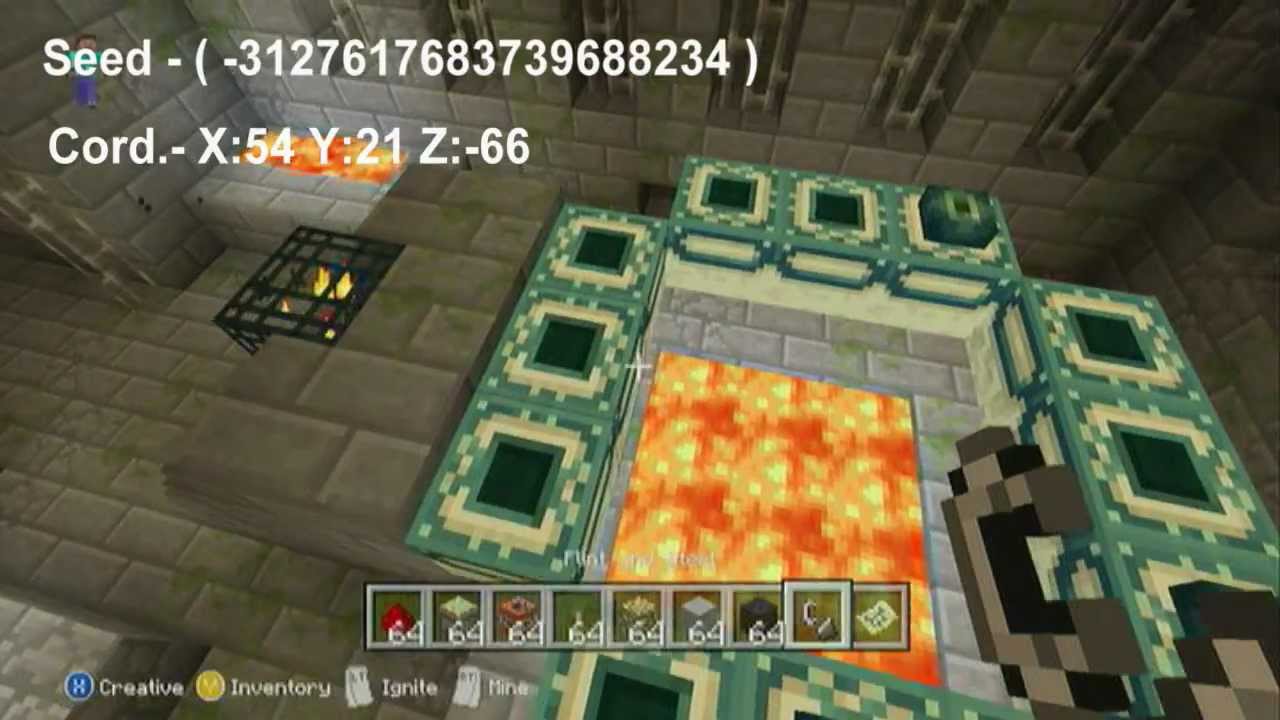 End Portal + Silver Fish Mob Spawner ( SAME ROOM! ) ( Minecraft Xbox ...